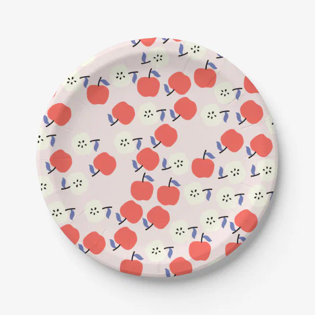 Red Apple Paper Plates | Zazzle