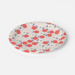 Red Apple Paper Plates | Zazzle