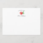 Personalized Teacher Stationery Flat Note Card | Zazzle.com