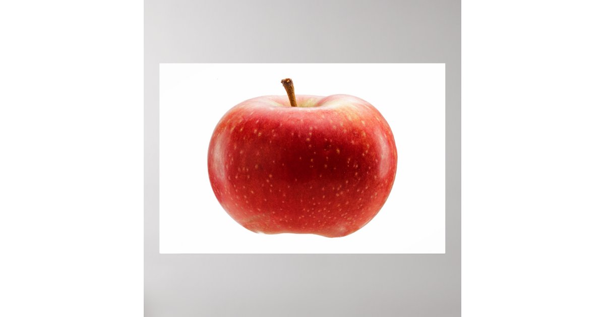 Red apple poster | Zazzle