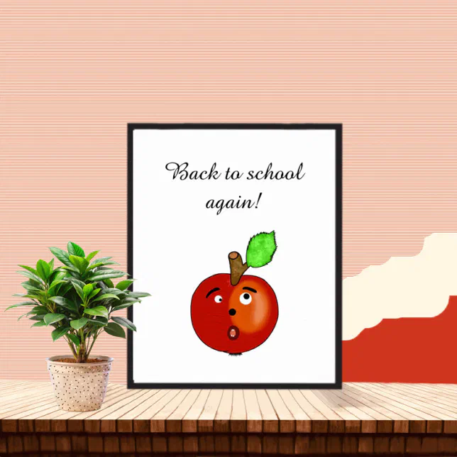 Red apple poster | Zazzle