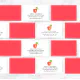 Red Apple Substitute Teacher Business Card | Zazzle