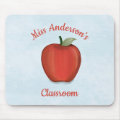 Red Apple Teacher Personalized Mouse Pad | Zazzle