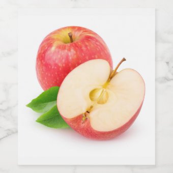 Red apple wine label | Zazzle