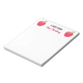 Red Apples A Note From Teacher Personalized | Zazzle