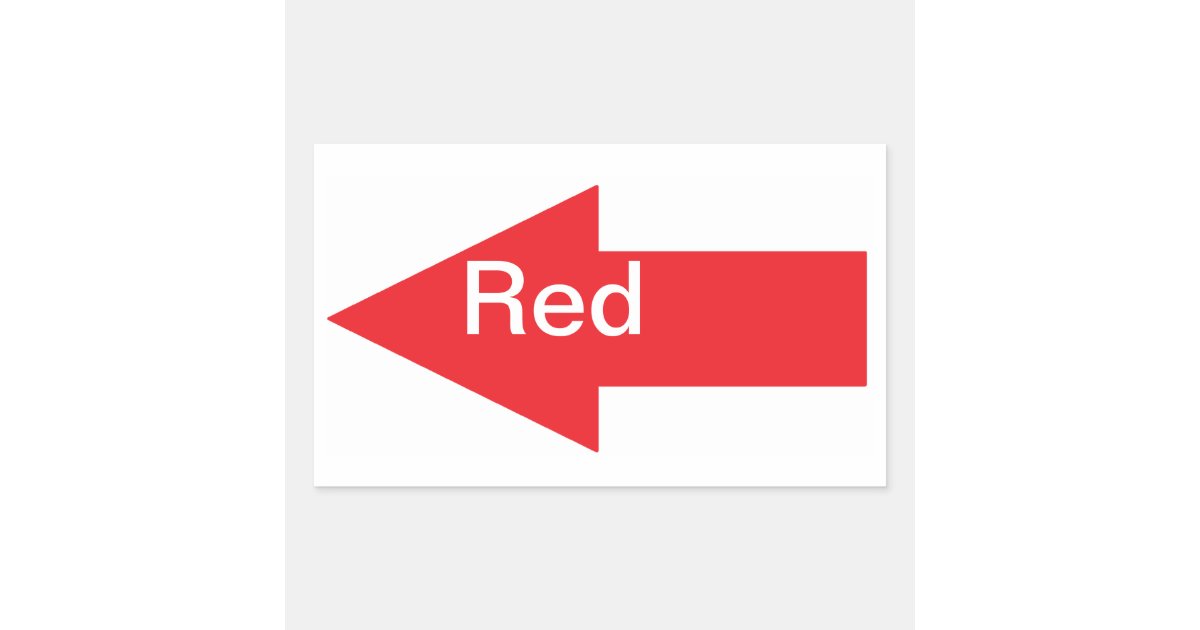 Red Arrow Sticker | Zazzle
