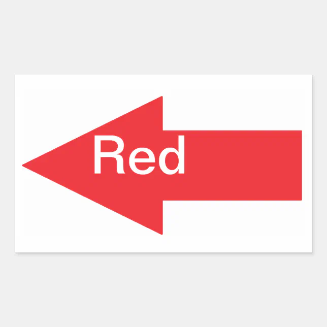 Red Arrow Sticker | Zazzle