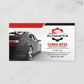 Red Automotive Car Repair Automobile Auto Parts Business Card | Zazzle