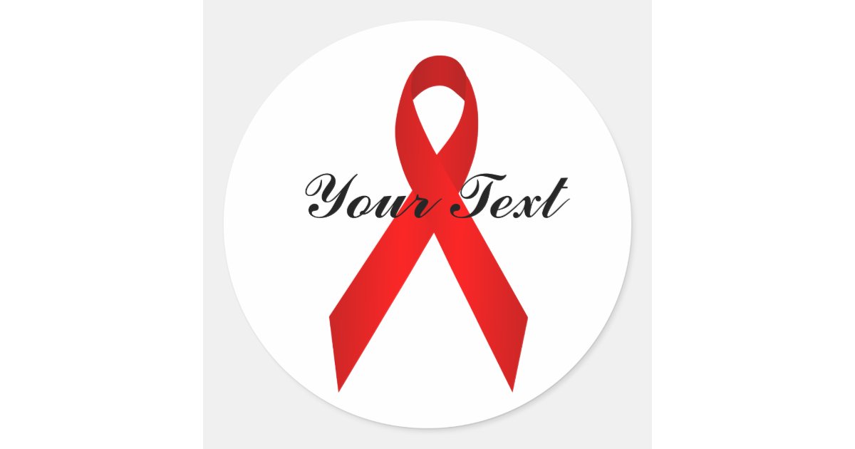 Red Awareness Ribbon Sticker | Zazzle