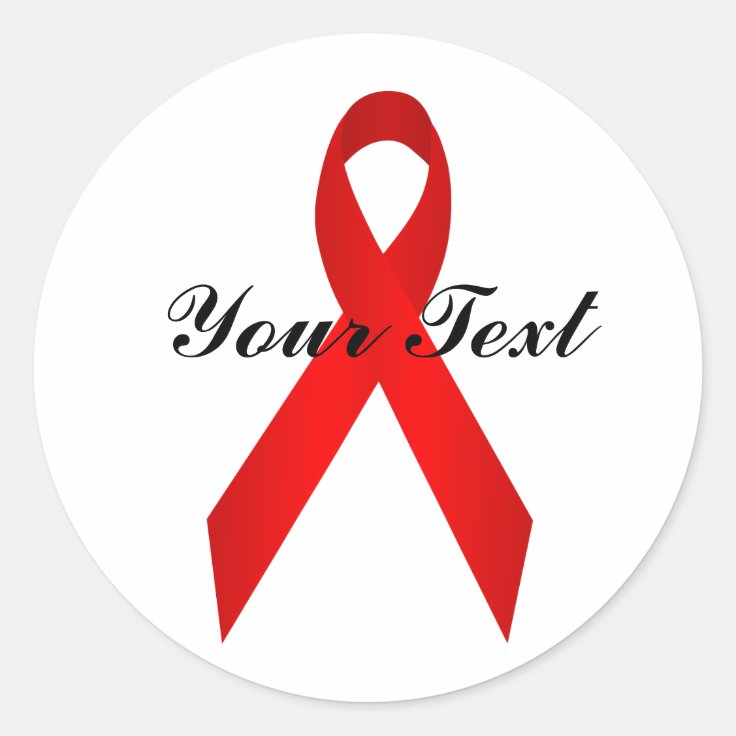 Red Awareness Ribbon Sticker | Zazzle