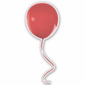 Red Balloon Sticker | Zazzle