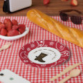 Red Bandana Cowboy Boot Personalized Birthday Paper Plates | Zazzle