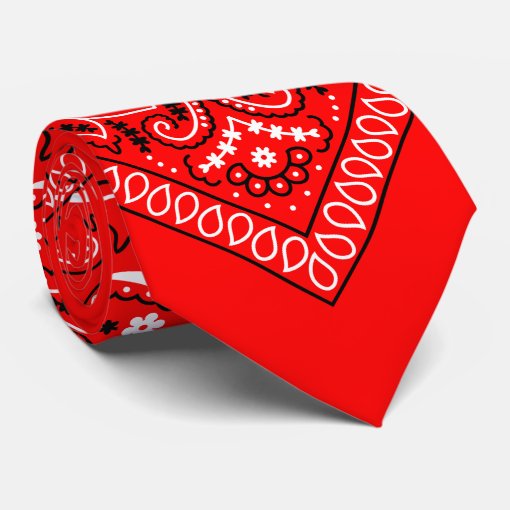 Red Bandana Tie | Zazzle