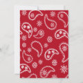 Red Bandana Western Cowboy Birthday Invitation | Zazzle