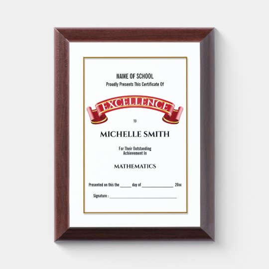 Red banner scroll | Achievement Recognition Award | Zazzle.com