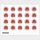 Red Barn Farm Baby Sticker | Zazzle