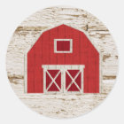 Red barn and farm house near Berlin, Ohio. Square Sticker | Zazzle.com