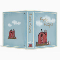 Red Barn Farm Binder | Zazzle