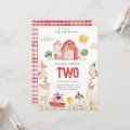 Red Barn Farm Birthday Invitation | Zazzle