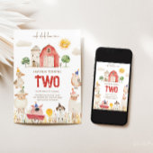 Red Barn Farm Birthday Invitation | Zazzle