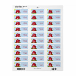 Red Barn Farm Birthday Party Address Labels | Zazzle
