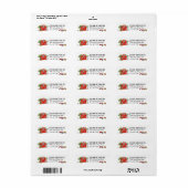 Red Barn | Farm Themed Return Address Label | Zazzle