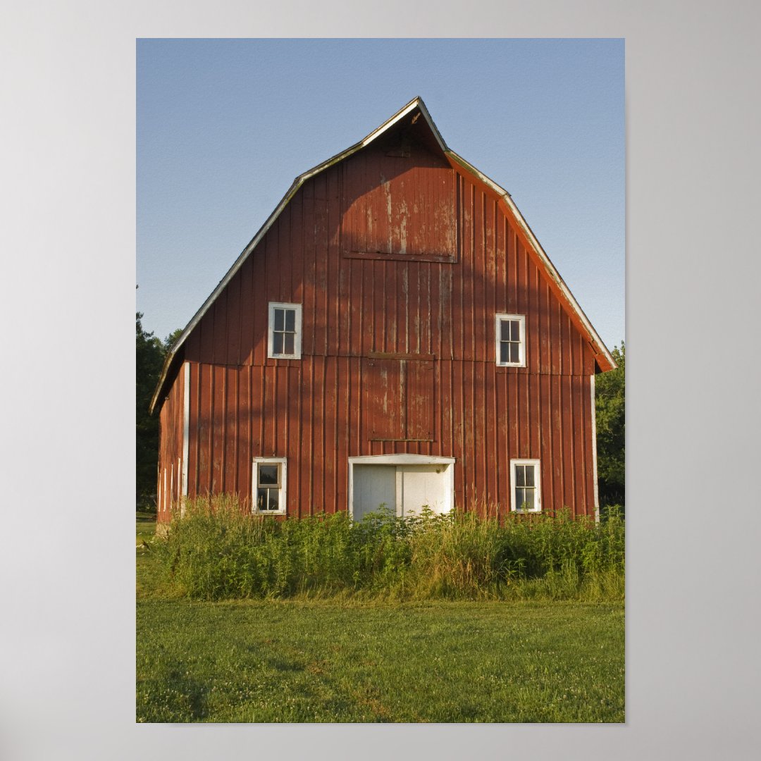 Red Barn Front Poster | Zazzle