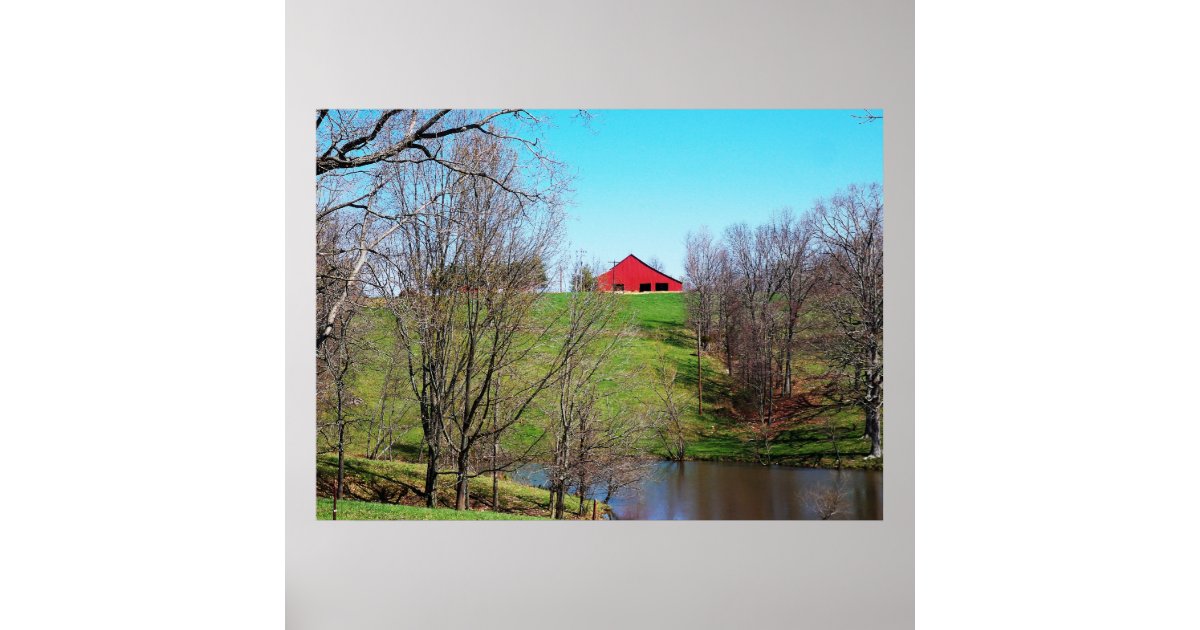 Red Barn Poster | Zazzle