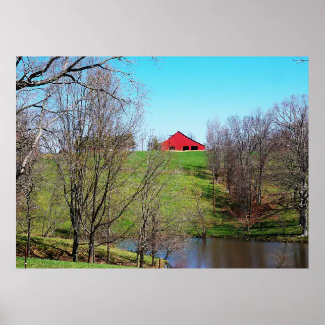 Red Barn Poster | Zazzle