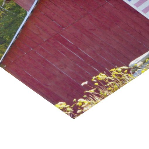 Red Barn With American Flag State License Plates Tissue Paper | Zazzle