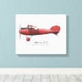 Red Baron Manfred von Richthofen German Flying Ace Canvas Print | Zazzle