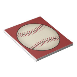 Red Baseball Notepad | Zazzle