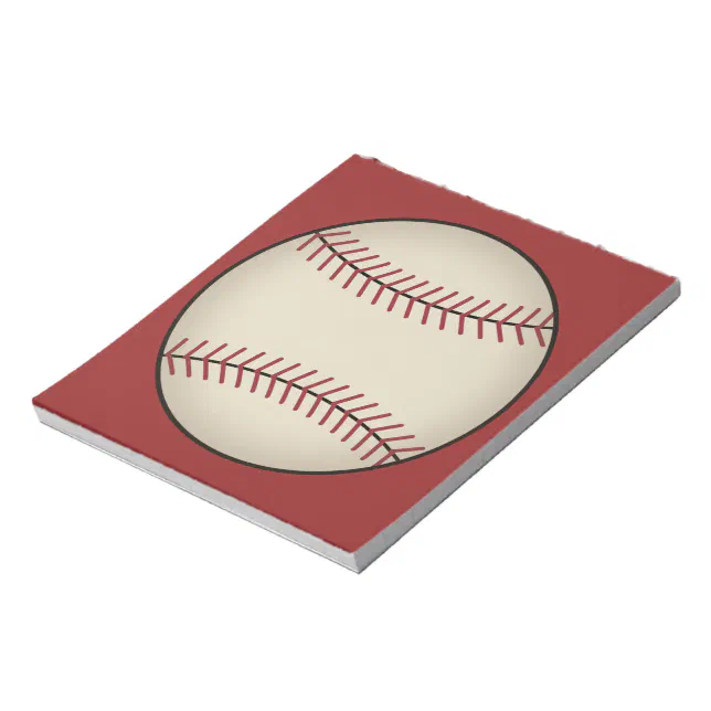 Red Baseball Notepad | Zazzle