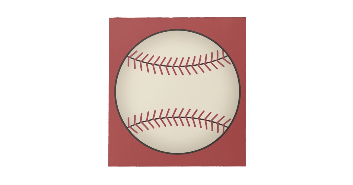 Red Baseball Notepad | Zazzle