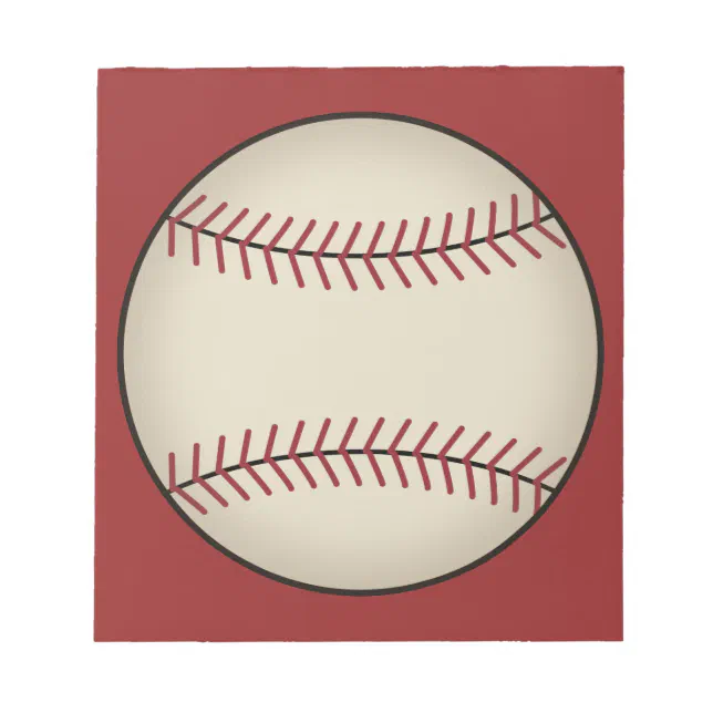 Red Baseball Notepad | Zazzle