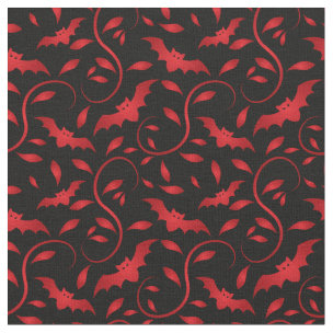Art Deco Bat Pattern Fabric | Zazzle.com