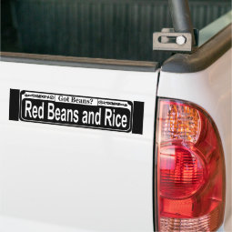 Red Beans and Rice, Got Beans, Street Sign Sticker | Zazzle