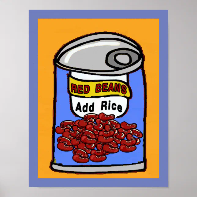 Red Beans Cartoon Poster | Zazzle