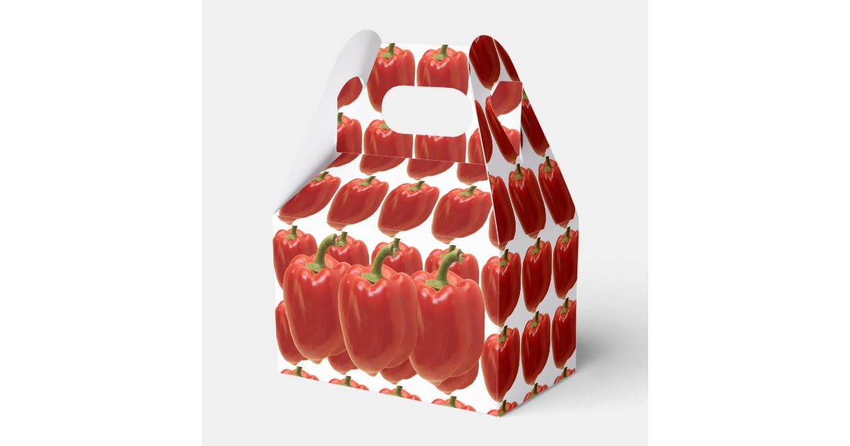 Red Bell Pepper. Fresh from the market Favor Boxes | Zazzle