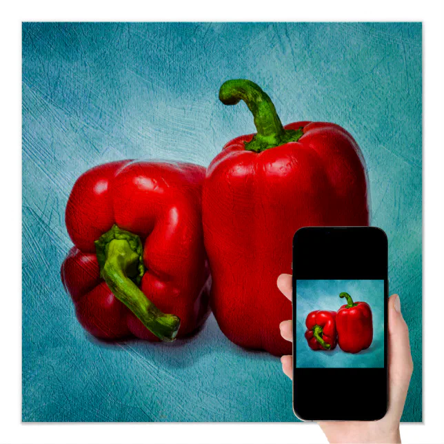 Red Bell Peppers Poster | Zazzle