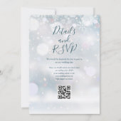 Red Berry Floral QR Code Winter Wedding Invitation | Zazzle