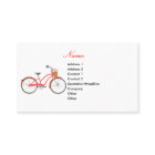 Red Bicycle Business Card | Zazzle
