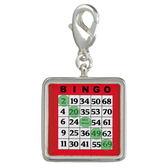 Red BINGO Card Lucky Charm | Zazzle
