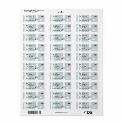 Red Bird's Special Delivery Return Address Labels | Zazzle