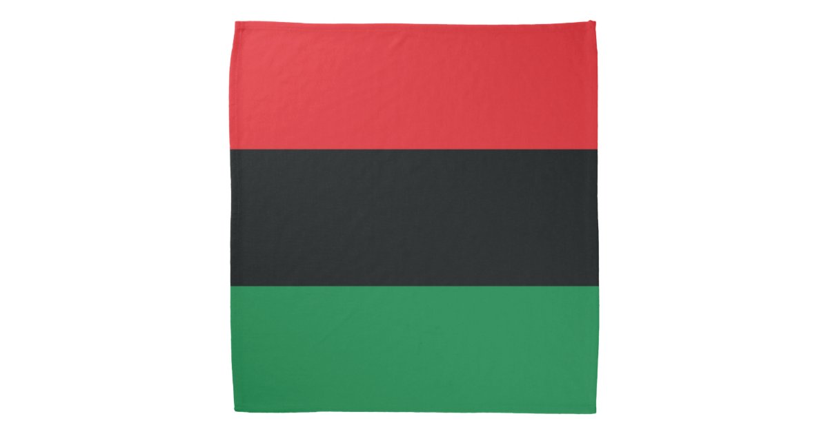 Red, Black and Green Flag Bandana | Zazzle.com