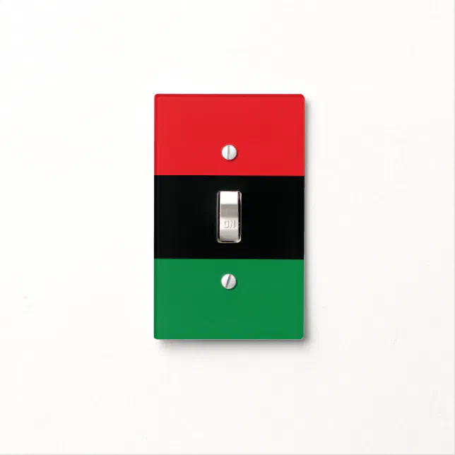 Red, Black and Green Flag Light Switch Cover | Zazzle