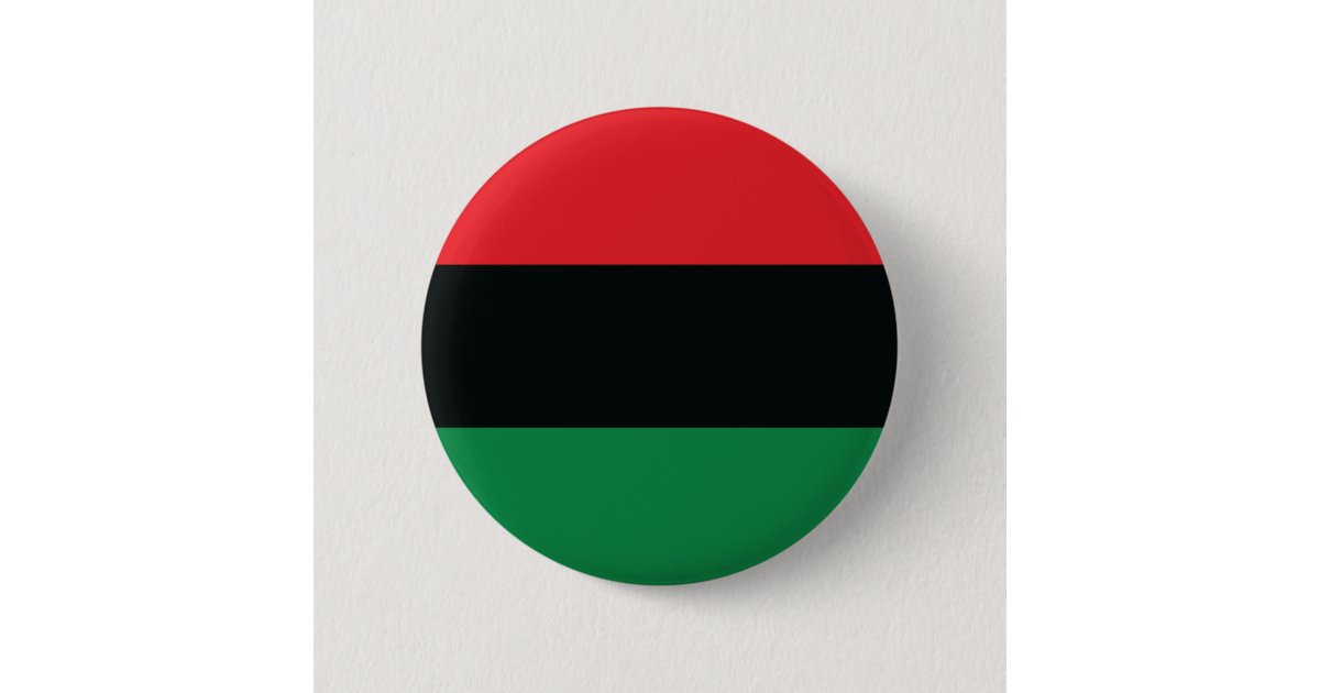 Red, Black and Green Flag Pinback Button | Zazzle