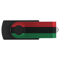 Red, Black and Green Flag USB Flash Drive | Zazzle