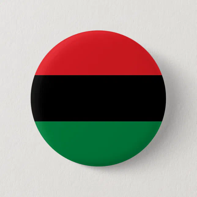 Red Black and Green Pan-African UNIA flag Pinback Button | Zazzle