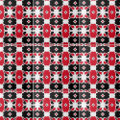 Red Black and White Modern Geometric Pattern Ceramic Tile | Zazzle